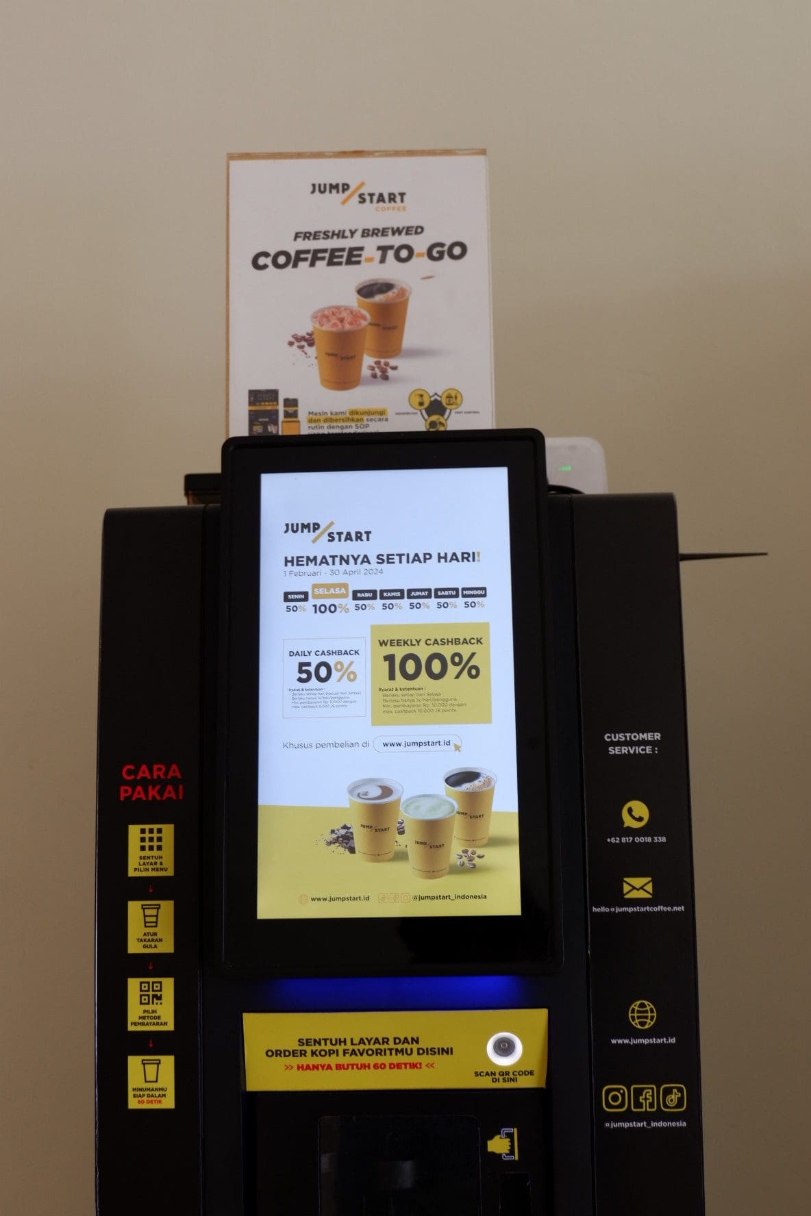 Kantin Jump/Start Machine Drink, Food, Kantin GKU Telkom University